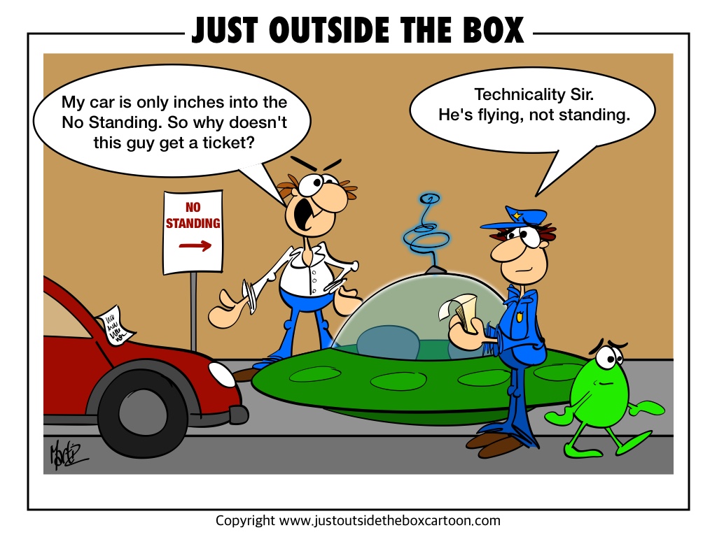 No Standing Zone Just Outside The Box Cartoon No Standing Zone Just Outside The Box Cartoon